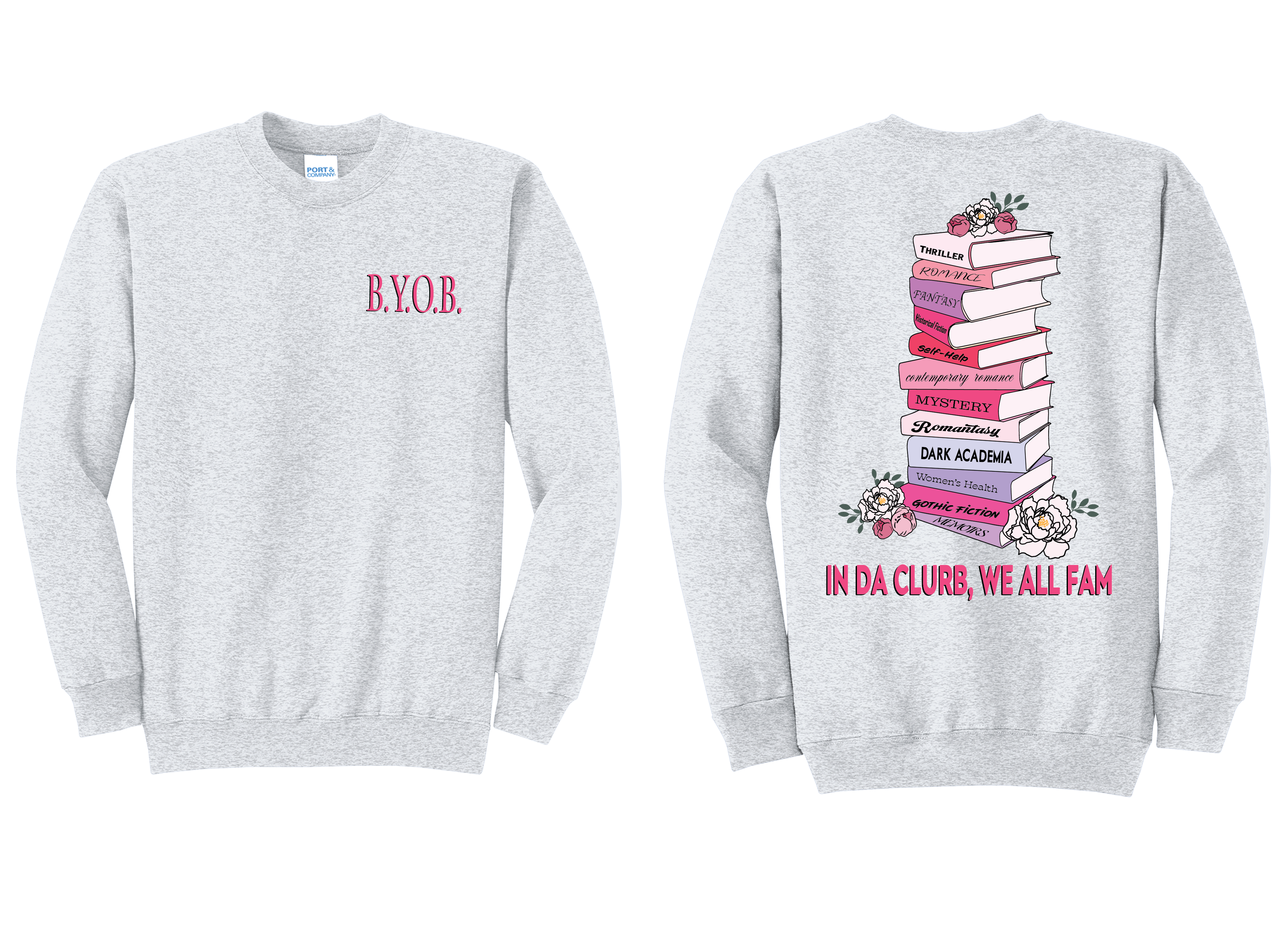 BYOB Stack of books – Mayhem Designs LLC